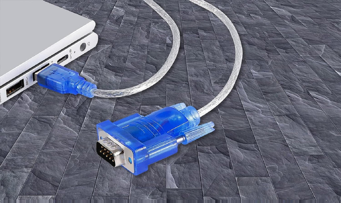 USB to 9-pin DB9 RS232 Serial Cable Adapter Converter Win10 Win8 Win7