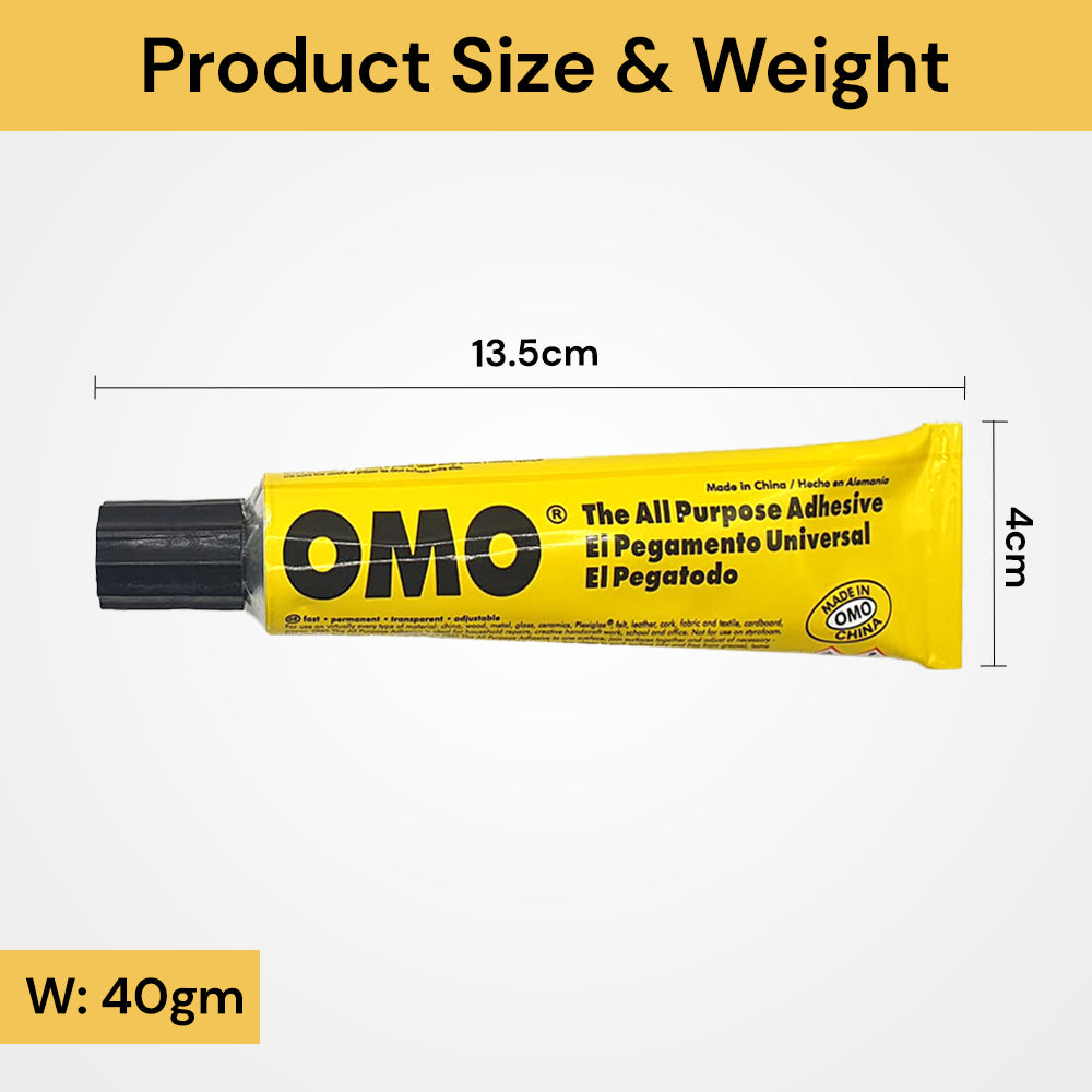OMO: The All-Purpose Adhesive - Yellow - Strong and Waterproof Glue