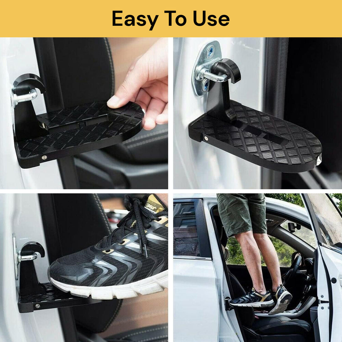 Foldable Car Roof Rack Step - Car Door