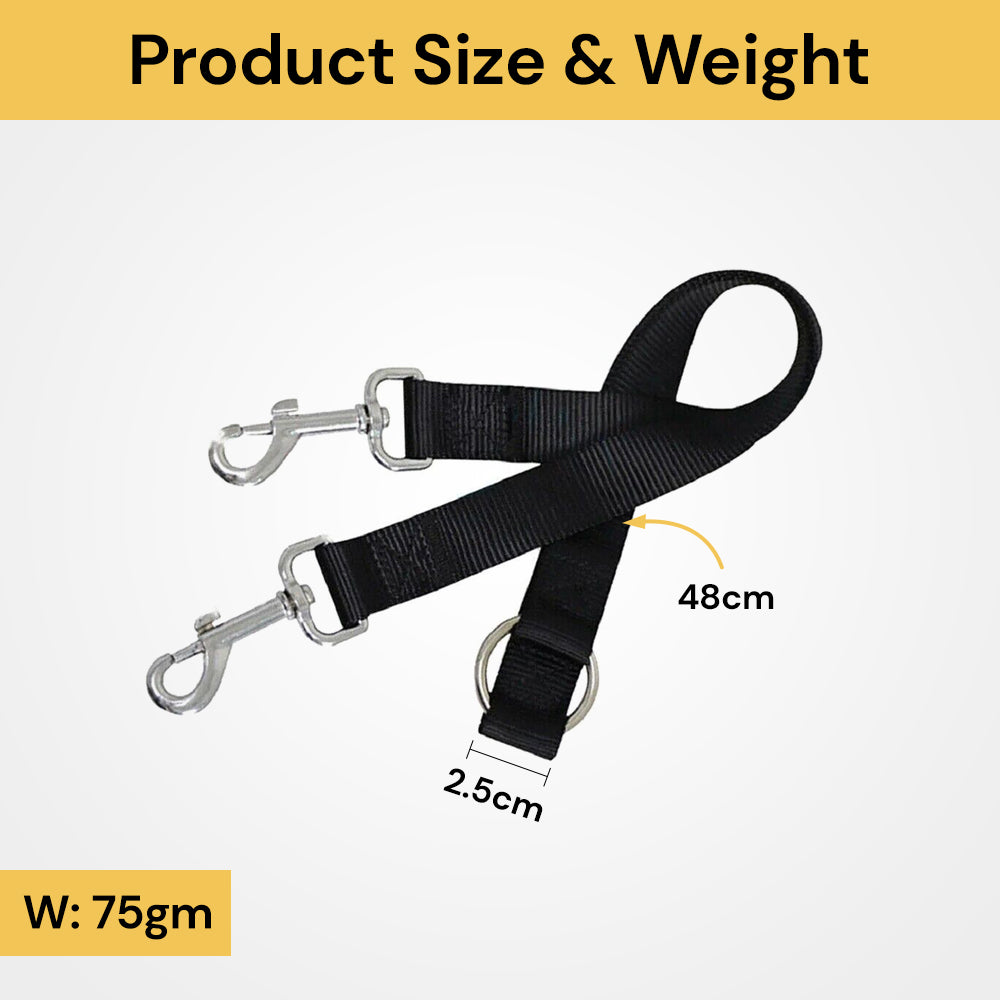 Dual Dog Coupler Twin Safety Leash