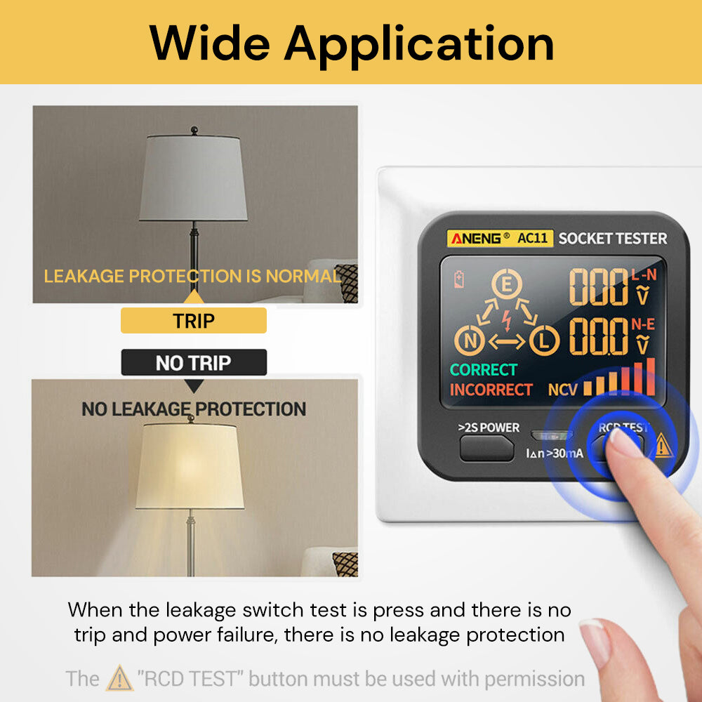 Digital Socket Tester Smart Voltage Detector