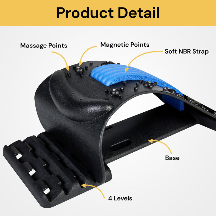 Neck and Upper Back Stretcher - Adjustable, Relief for Sore Muscles