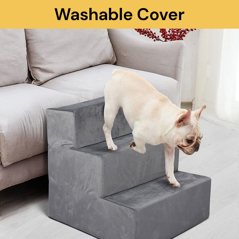 3 Steps Pet Stairs Ramp - Portable, Anti-Slip