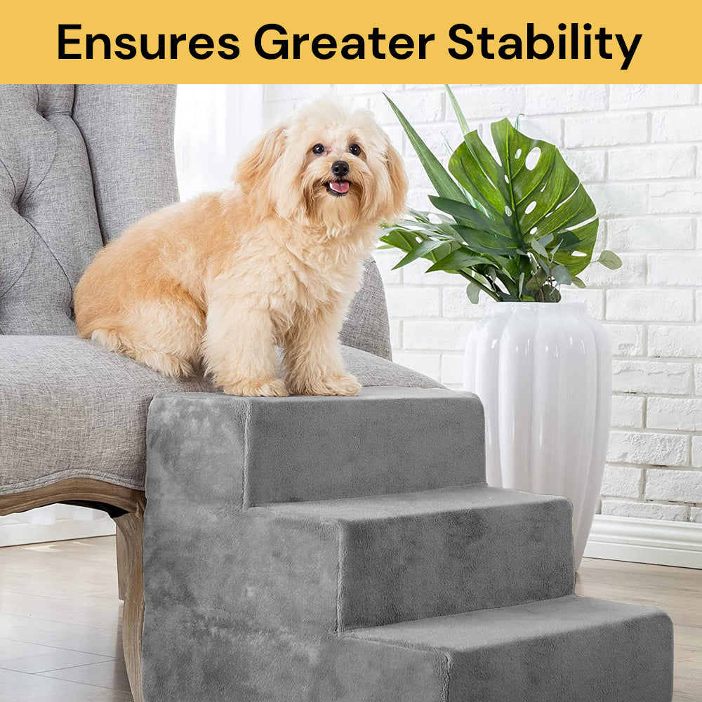 3 Steps Pet Stairs Ramp - Portable, Anti-Slip