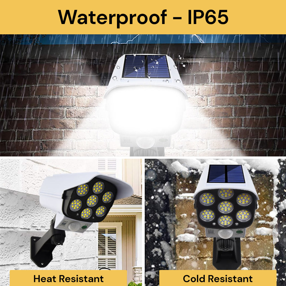 Solar Sensor Light - Motion-Activated, Waterproof, White