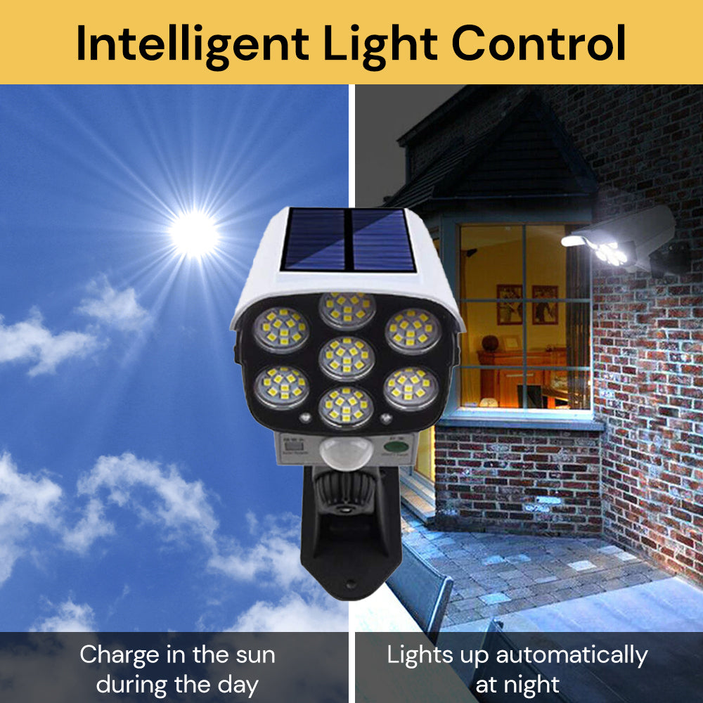 Solar Sensor Light - Motion-Activated, Waterproof, White