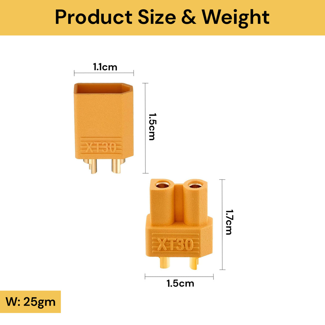 10 Pairs XT30 Male And Female Connectors