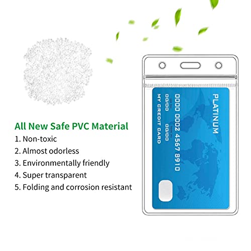 10pcs Plastic ID Card Holder Pouch