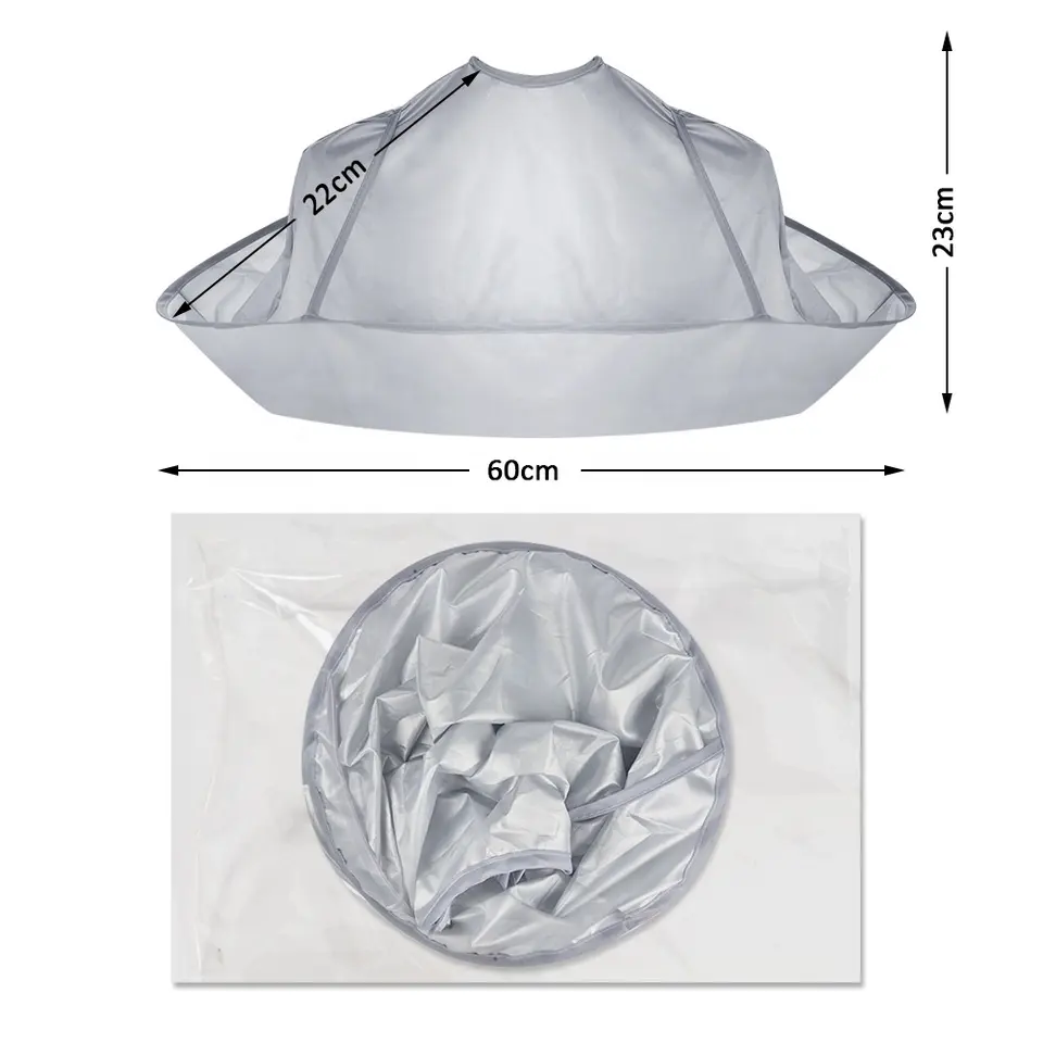 Hair Cut Cloak Cape Apron Umbrella Haircut Catcher Cover