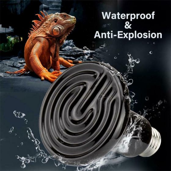 Infrared Ceramic Heat Emitter | 100W Reptile Lamp