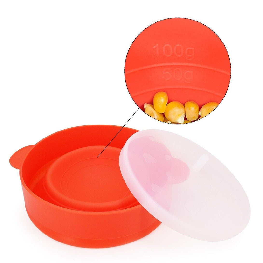 Silicone Microwave Popcorn Popper with Lid